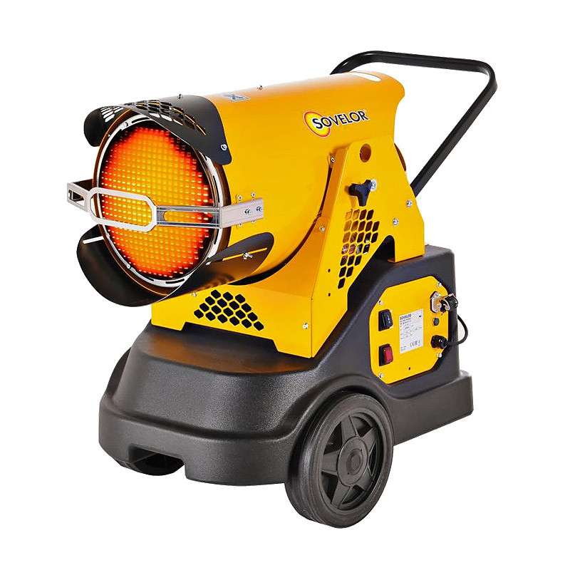 Chauffage radiant mobile à combustion directe SOVELOR MINISTAR 25,8Kw ...
