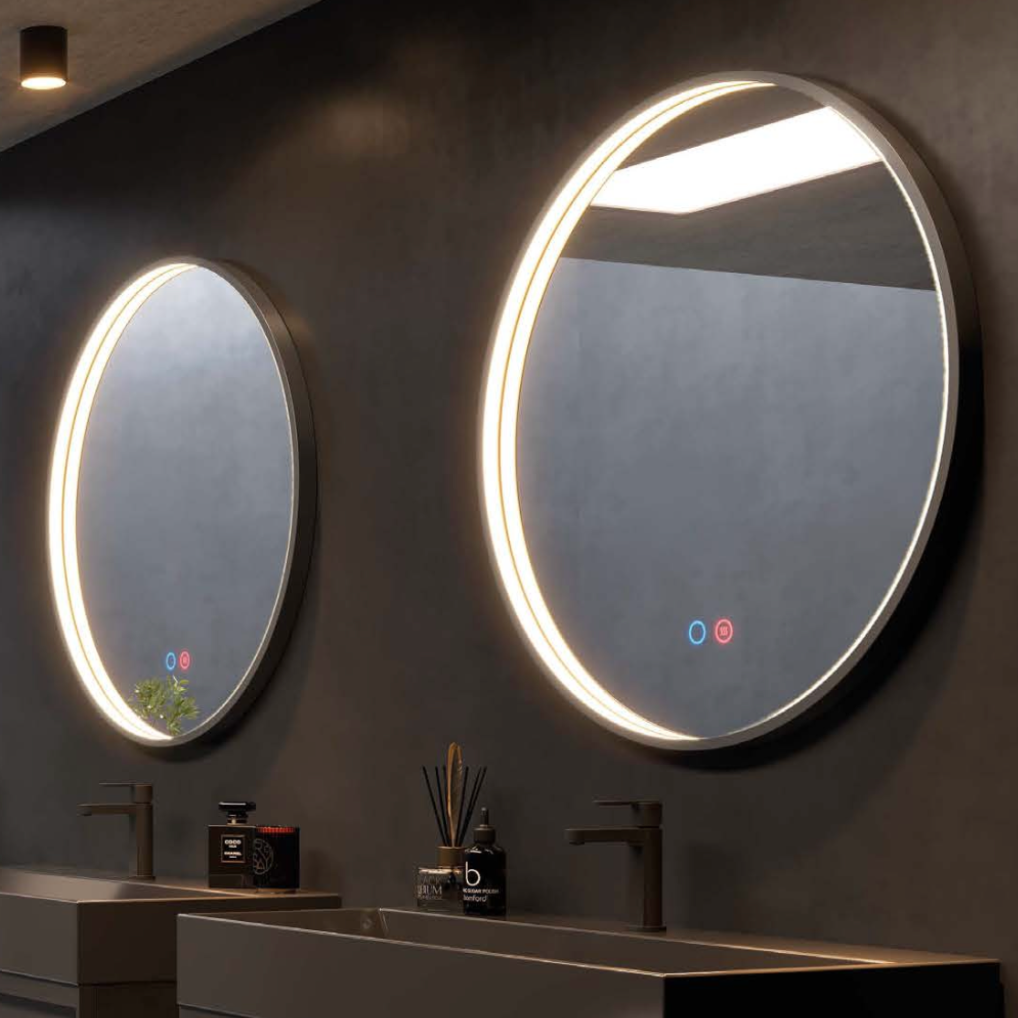 LEDIMEX - Miroir de salle de bain avec lumière | Grand miroir de salle ...