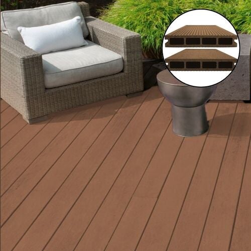 Arquiservi®【Lame Composite Extérieur Terre Cuite Claire 14,6x220 cm ...