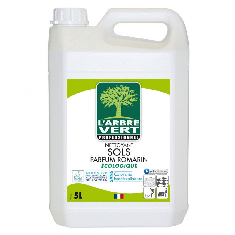 Nettoyant Sols Parfum Romarin L'ARBRE VERT PROFESSIONNEL 5L | Leroy Merlin