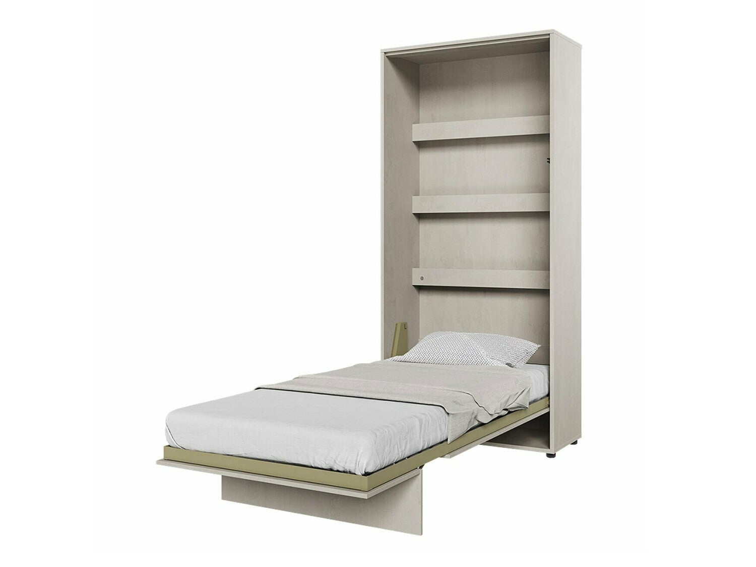 Lit escamotable Concept Pro Lenart AH169, Unique, Brun clair, 90x200 ...