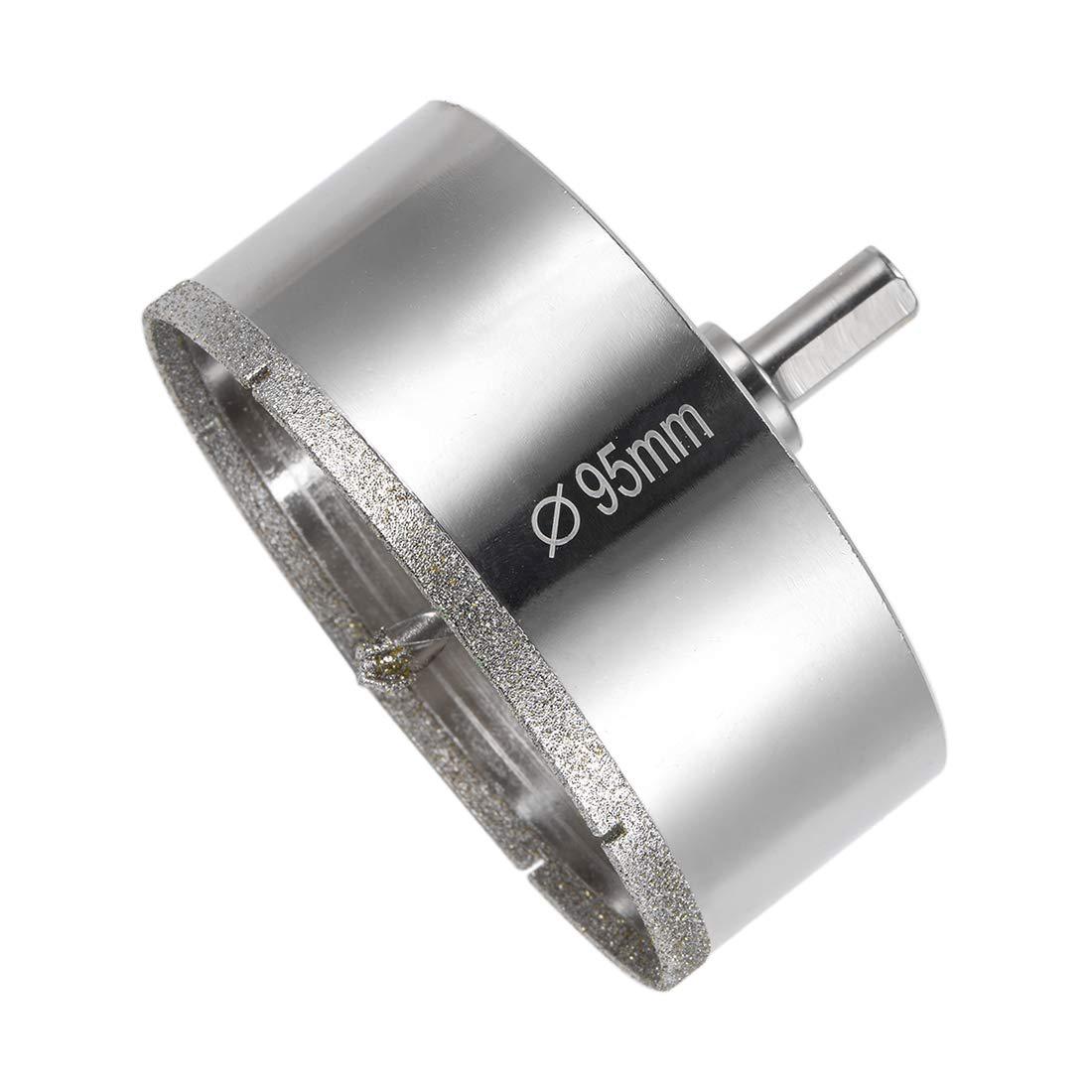 Scie cloche diamantée de 95 mm,foret diamanté avec guide de centrage ...