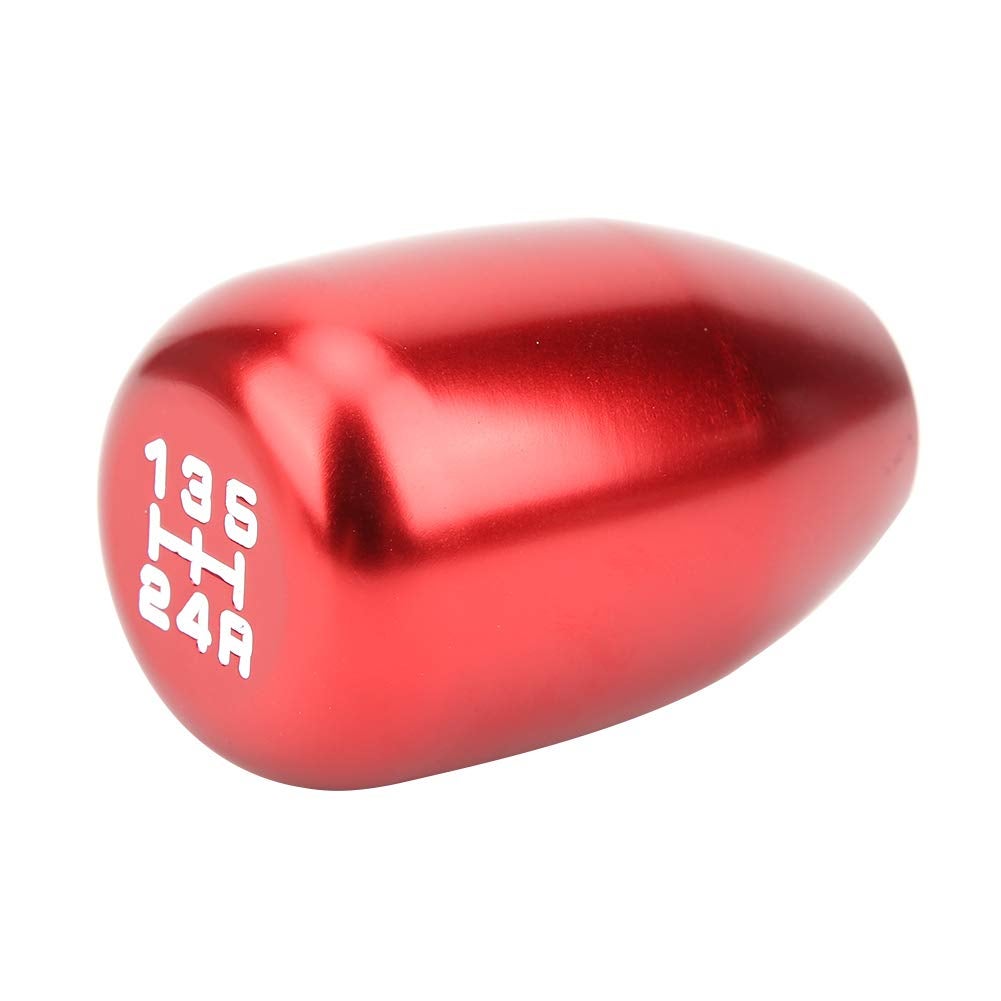 Perilla de cambio de marchas de 5 velocidades de aluminio, color rojo ...