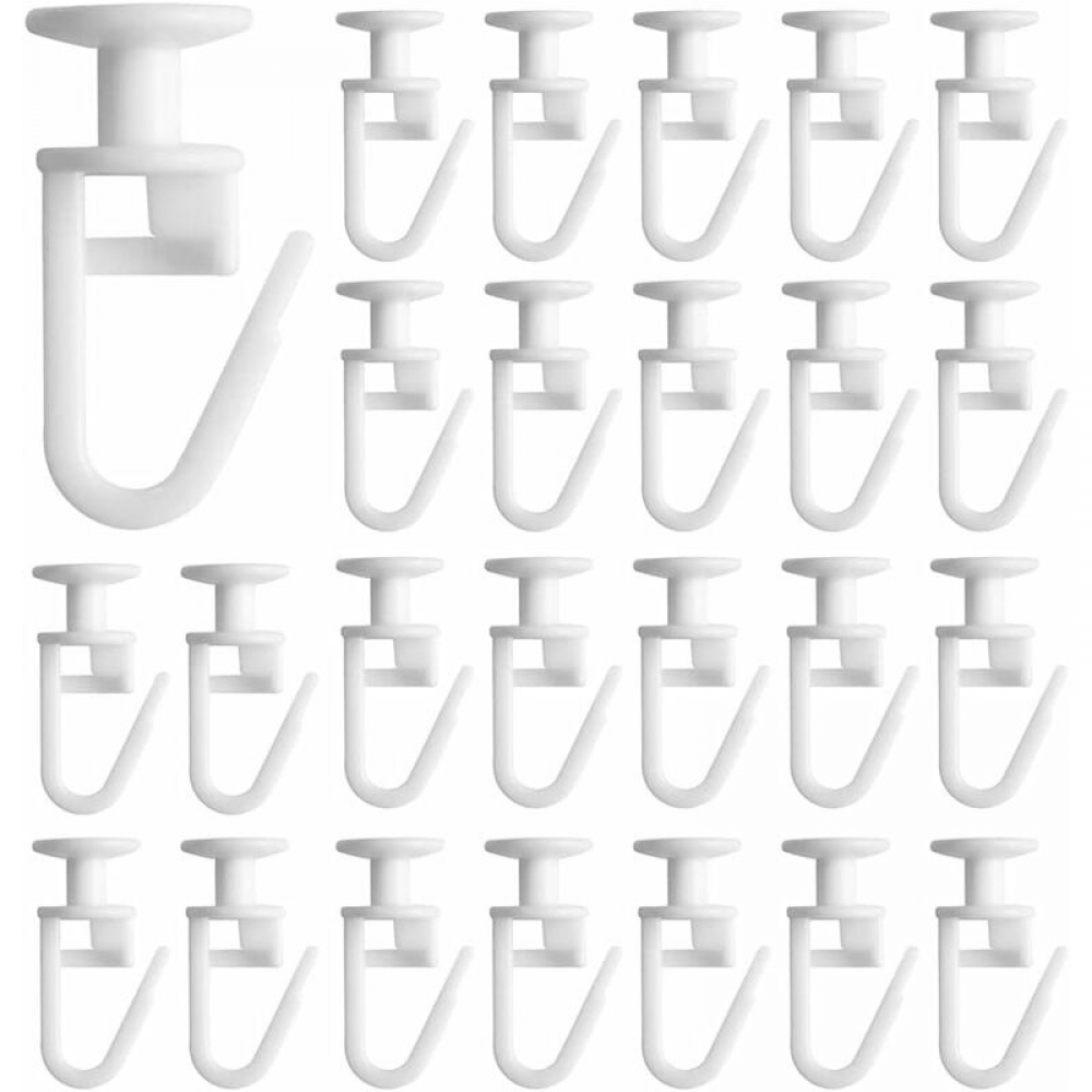 50 pièces patins pour tringle à rideaux, patins pour tringle à rideaux ...