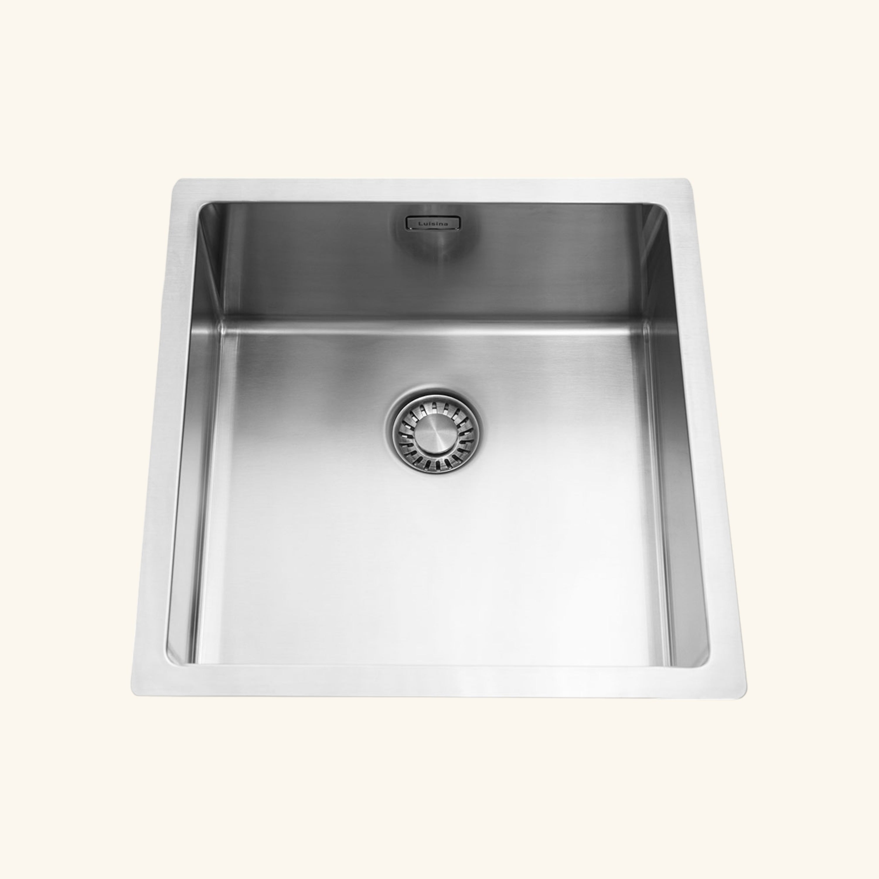 Evier inox sous-plan SUPREME Luisina 1 bac 440x440 | Leroy Merlin
