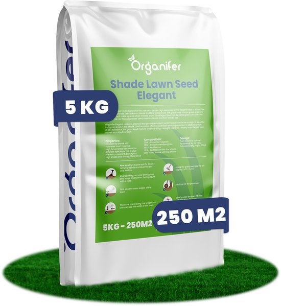 Semence Gazon Ombre - Élégant - 5 Kg Pour 250 M2 - Organifer | Leroy Merlin
