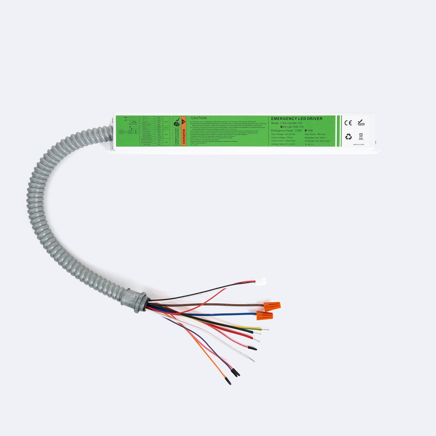 Ledkia Driver Emergencia para Campana LED 0-10V Salida 170V DC con ...