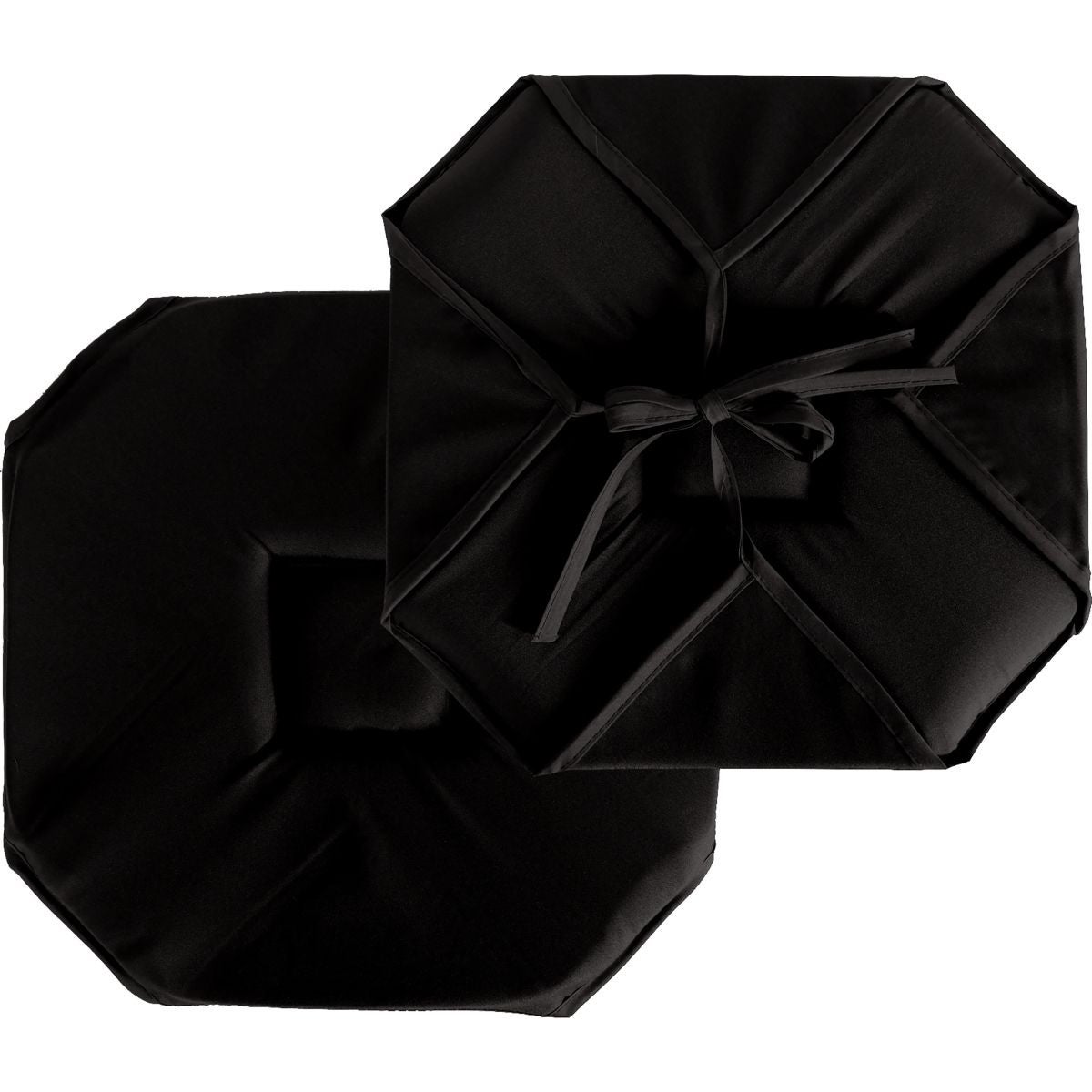 Galette de Chaise Uni "Basic" 40x40cm Noir | Leroy Merlin