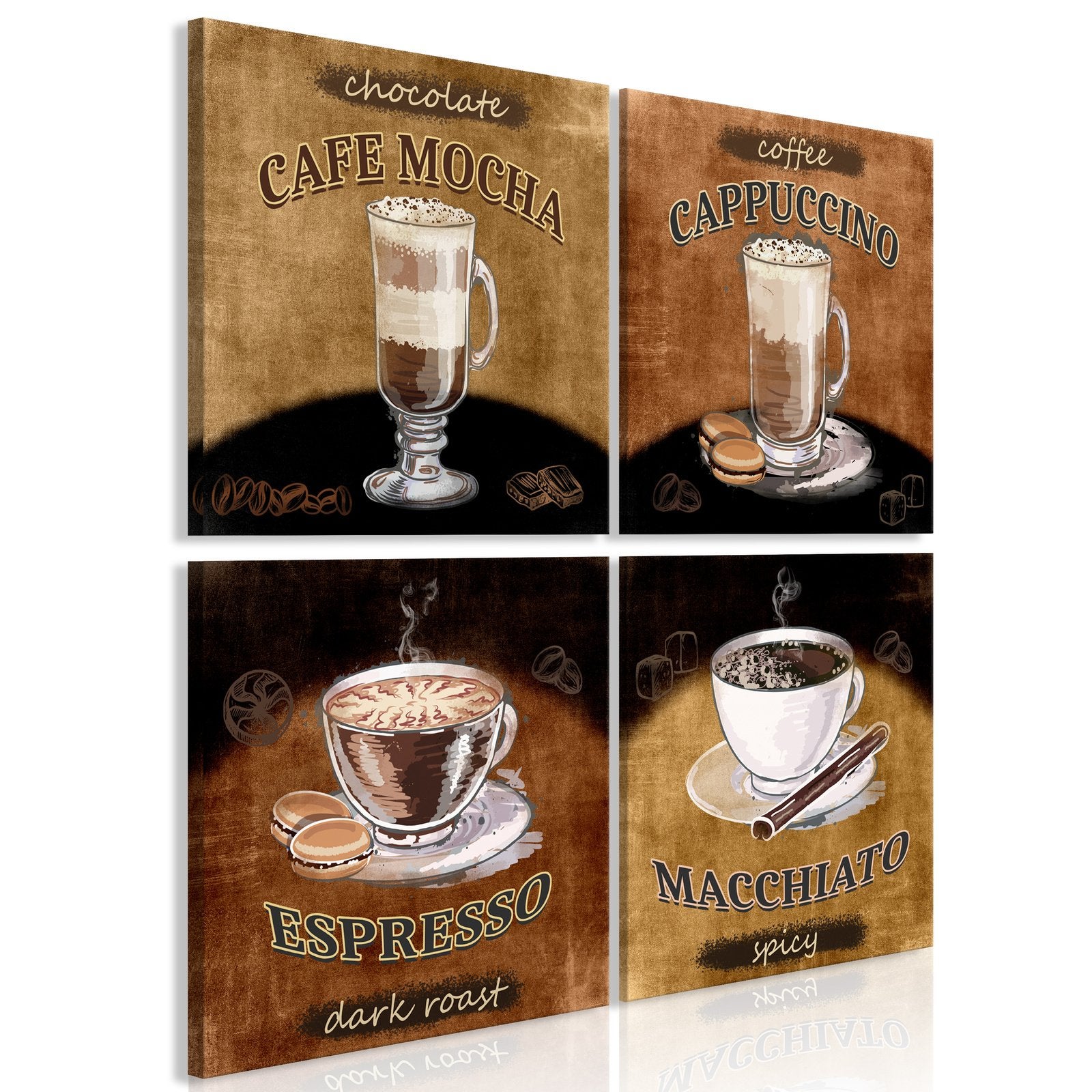 Tableau Coffee Variations (4 Parts) | Leroy Merlin