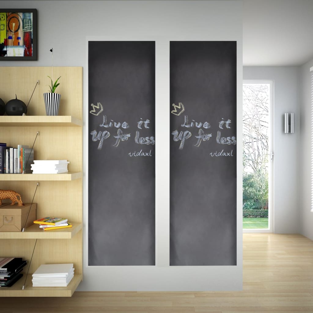 Pizarra de pared autoadhesiva 0,45x2 m 2 rollos con tiza | Leroy Merlin
