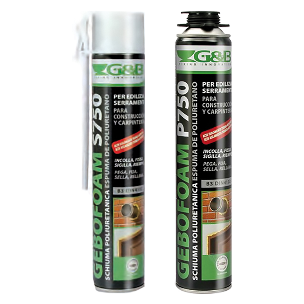MOUSSE POLYURÉTHANE 'GEBOFOAM' ml 750 type S - manuelle | Leroy Merlin