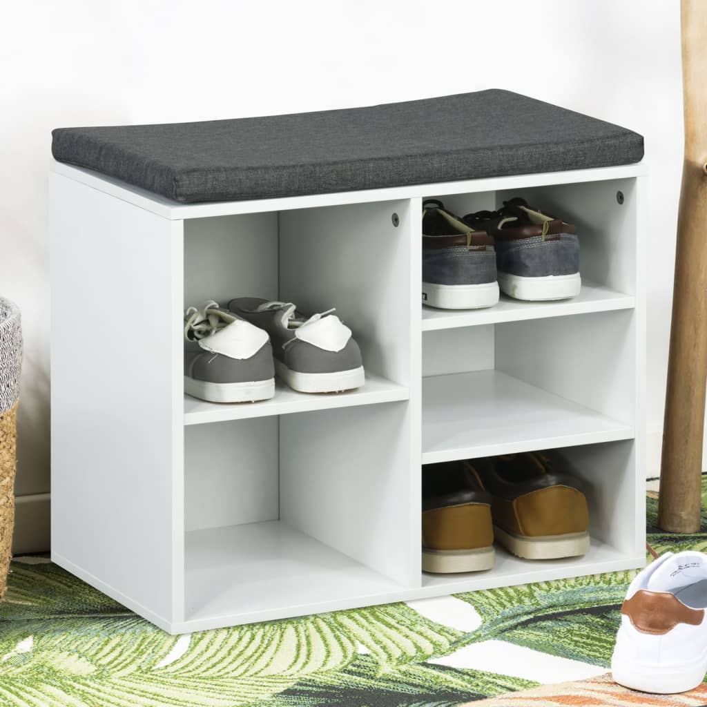 Maison Exclusive - Support à chaussures avec coussin 51,5x29x48 cm ...