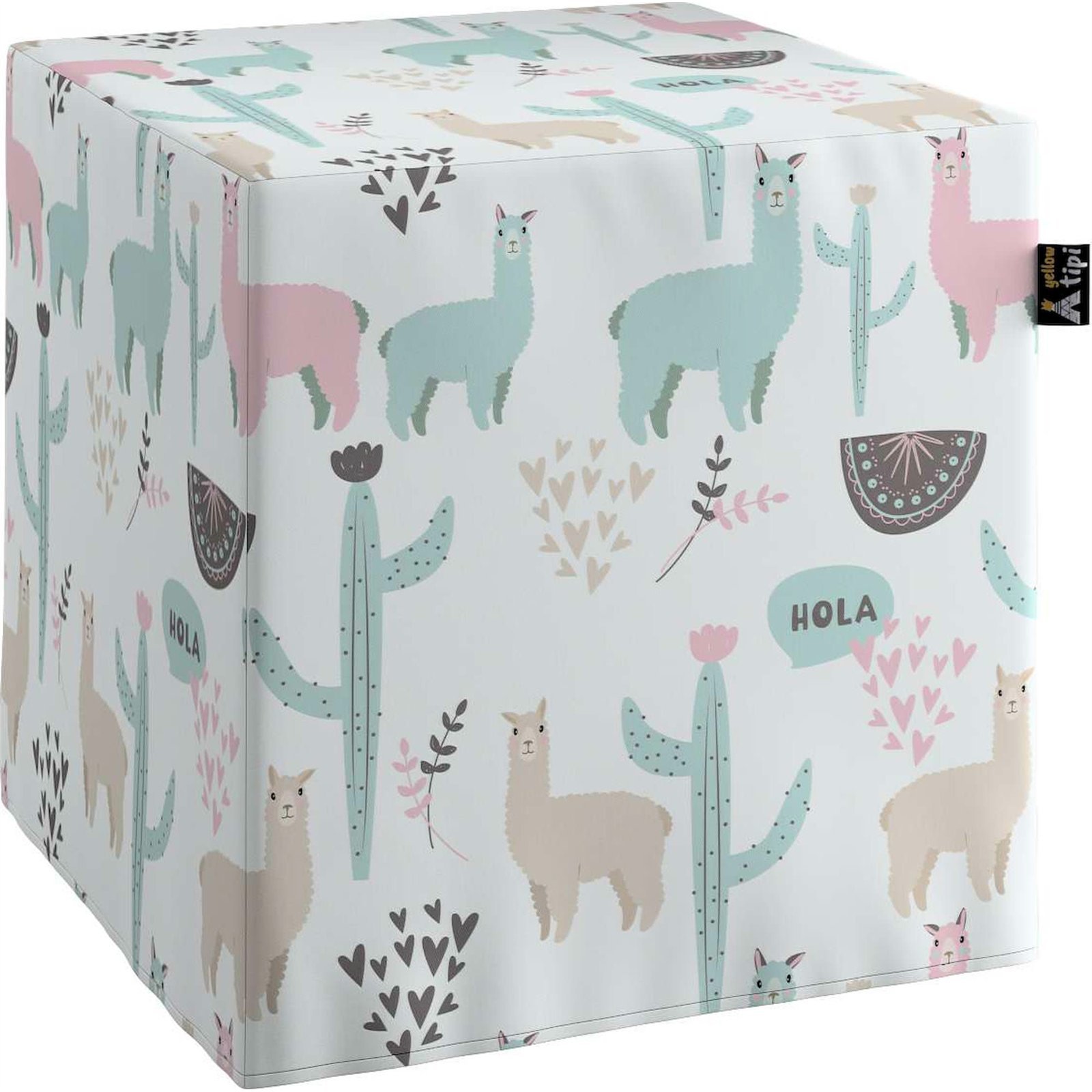 Pouf cube Magic 40 x 40 x 40 cm Multicolore | Leroy Merlin