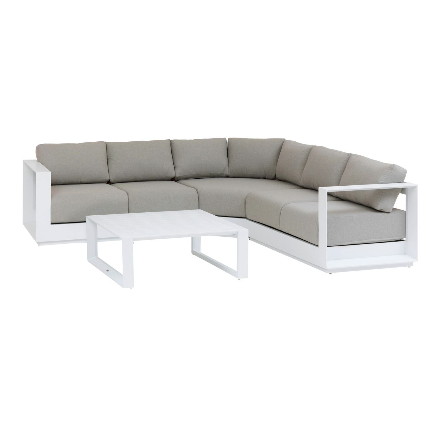 Salon de jardin d'angle Allure en aluminium - 5 Places | Leroy Merlin