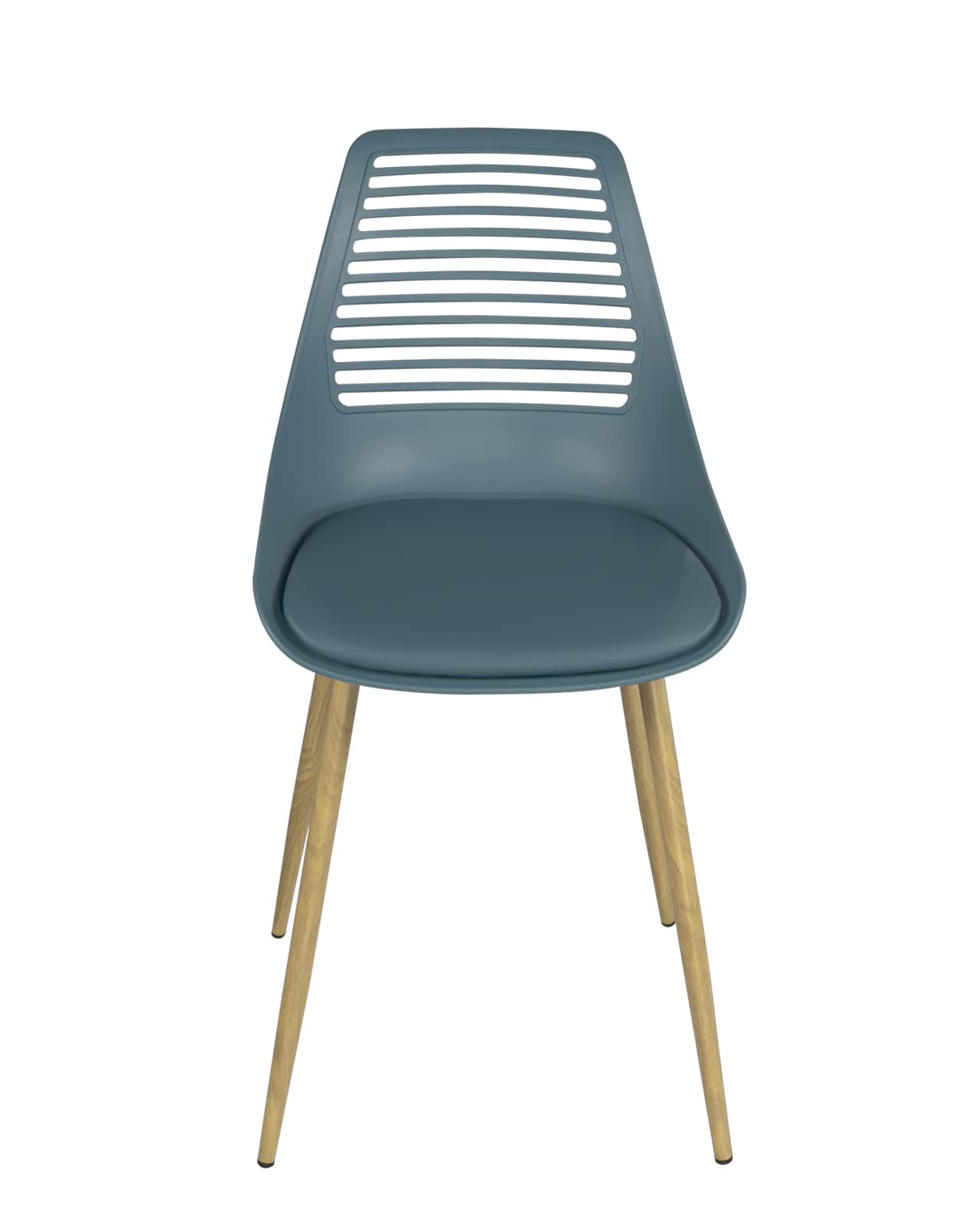 Lote de 2 Sillas de Cocina Vintage, Asiento con Cojín, Respaldo Calado ...