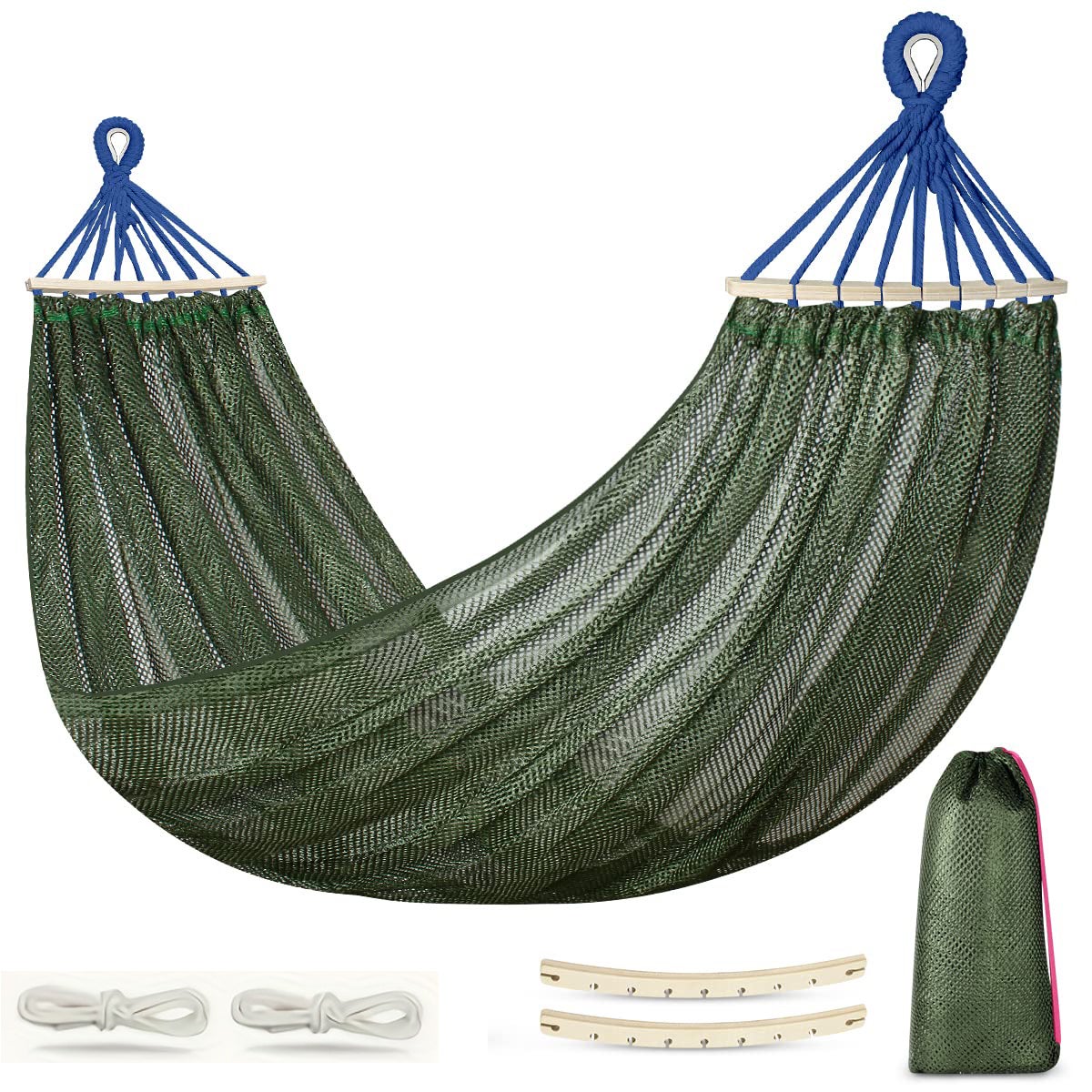 Hamac d'extérieur 190 x 130cm, balançoire de terrasse, respirant, avec ...