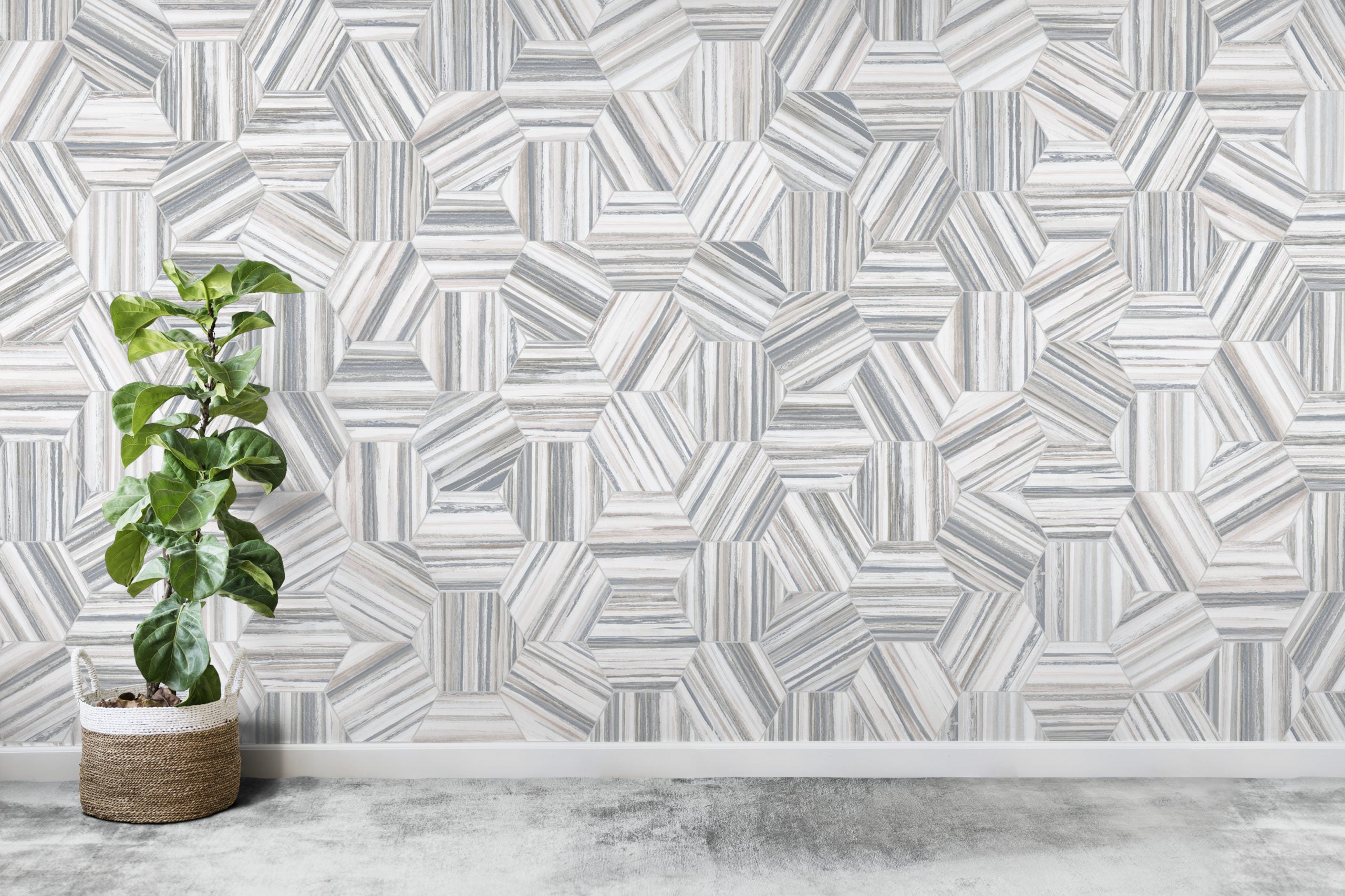 HEX.FLOW GREY 22,5X25 (25 PIEZAS/CAJA) | Leroy Merlin