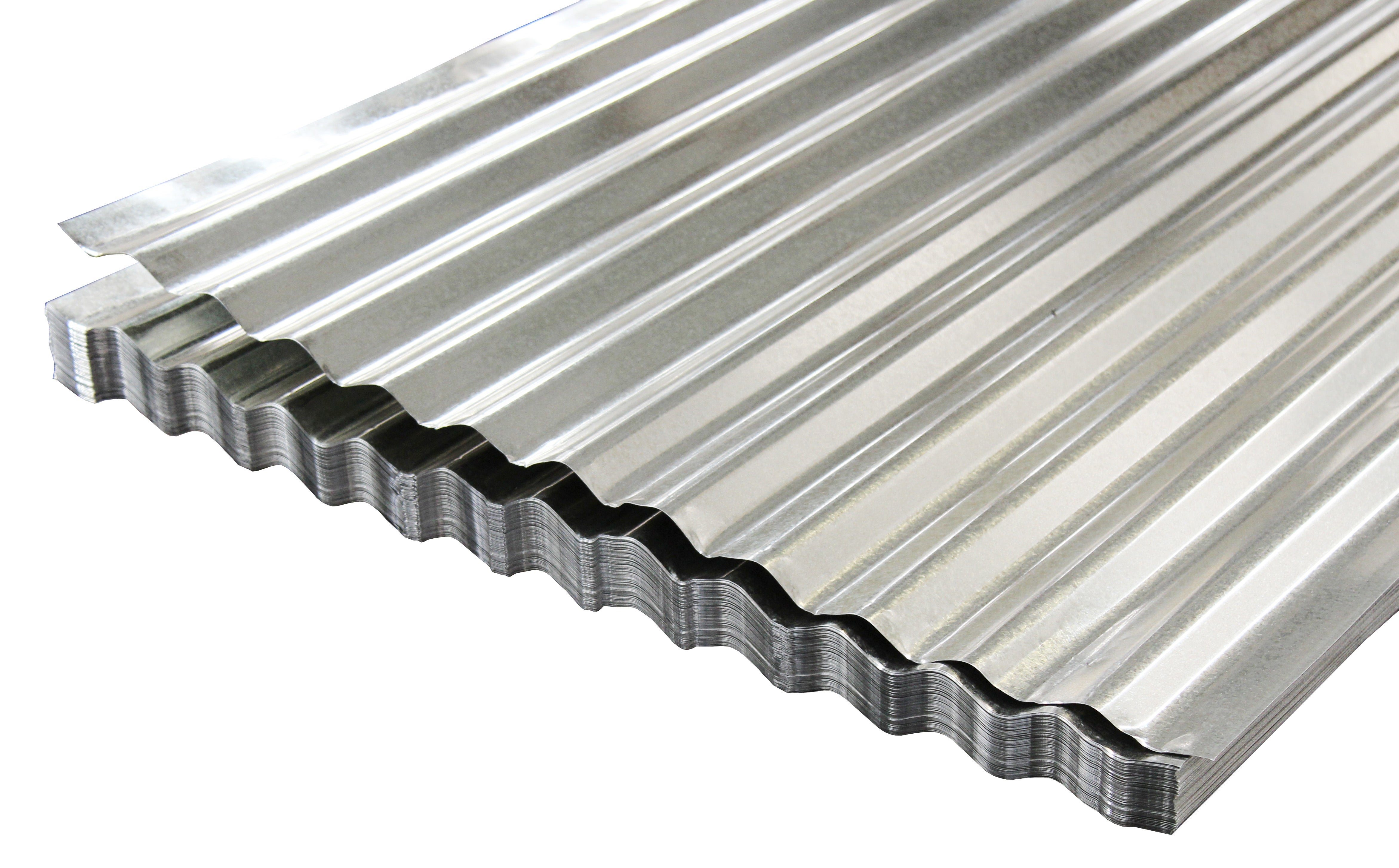 HOJA DE ONDUL GALVANIZADA N. 30 GROSOR 0,30 MM 90X200 CM | Leroy Merlin