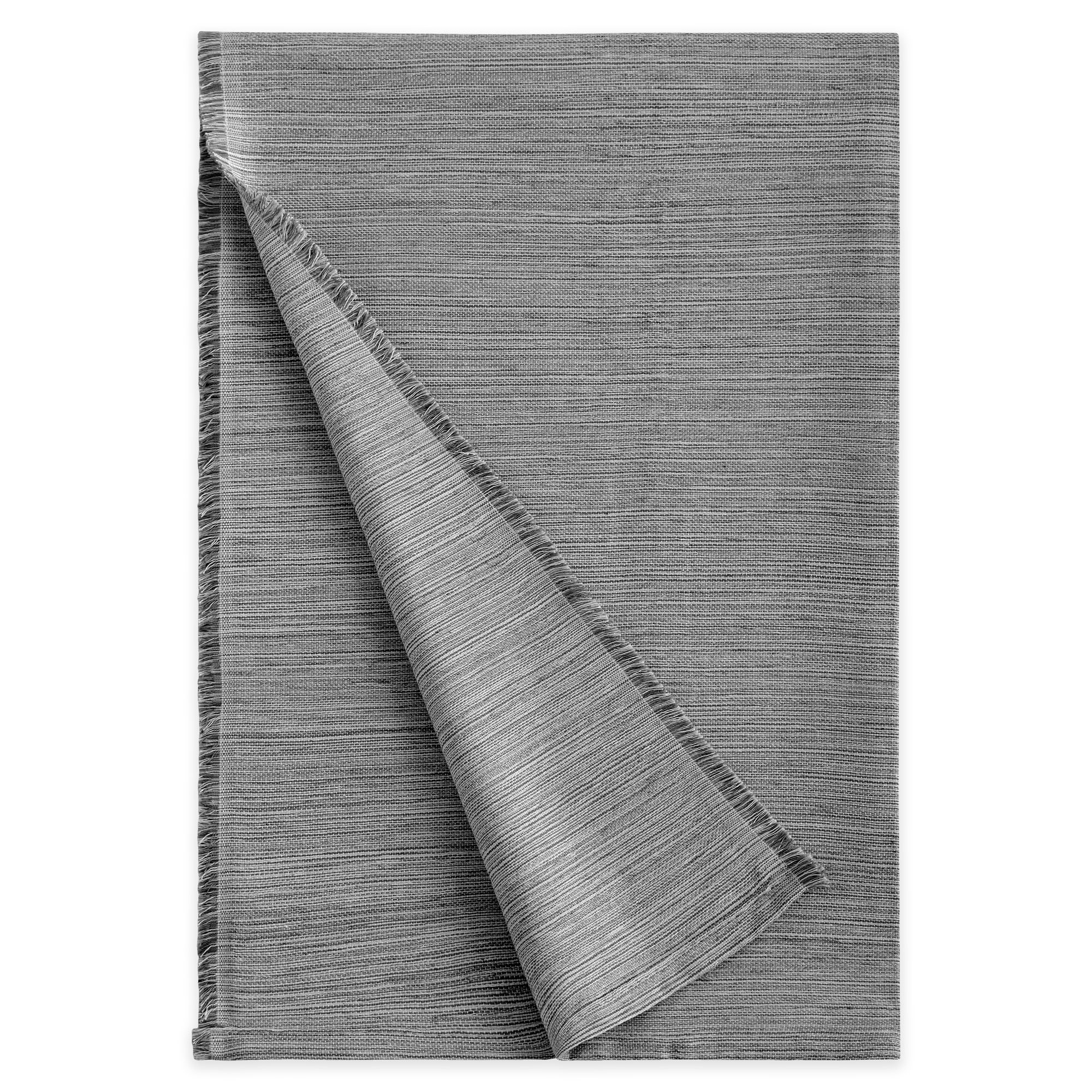 Plaid polyvalent modèle Trama 230x260 cm gris foncé | Leroy Merlin