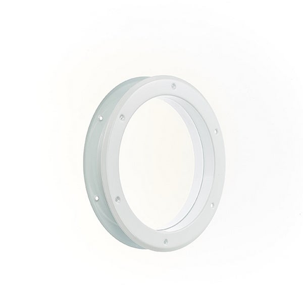 Hublot de porte métal rond blanc Ø26cm | Leroy Merlin