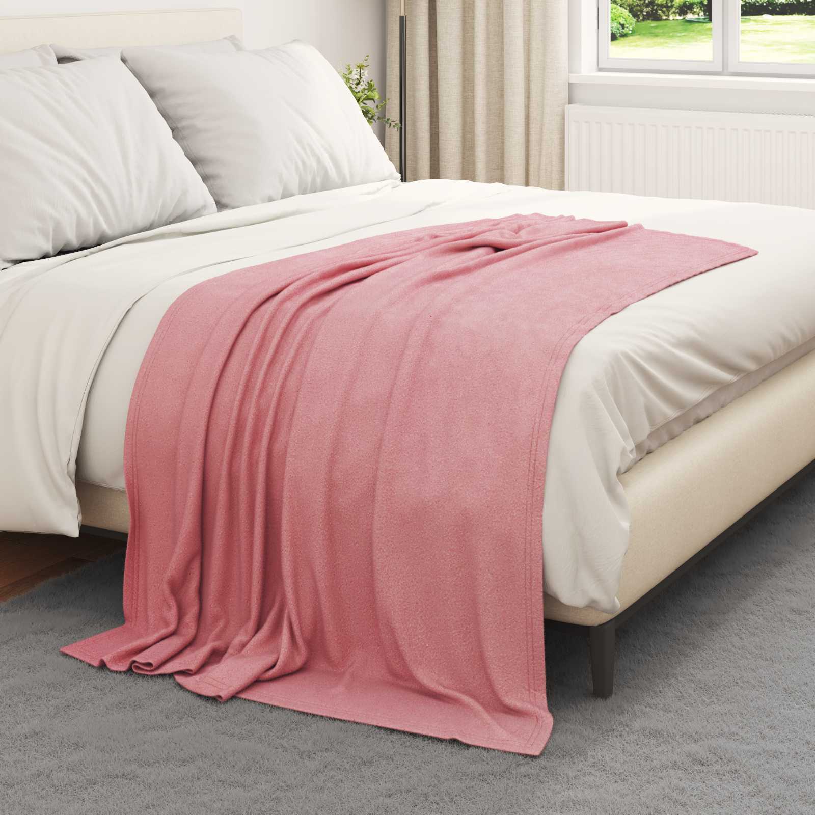 Couvertures à jeter 24 pcs Rose 170 x 130 cm Toison vidaXL | Leroy Merlin