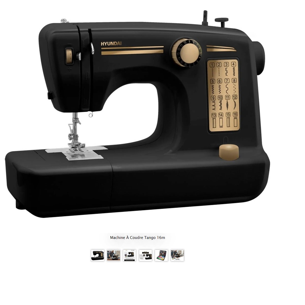Machine à coudre 16 programmes - Hyundai HY-MACM16M-001 | Leroy Merlin