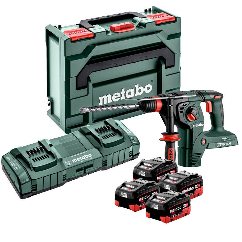 Metabo KHA 36-18 LTX 32 Martillo de batería/18V 4x LiHD; Cargador ASC ...