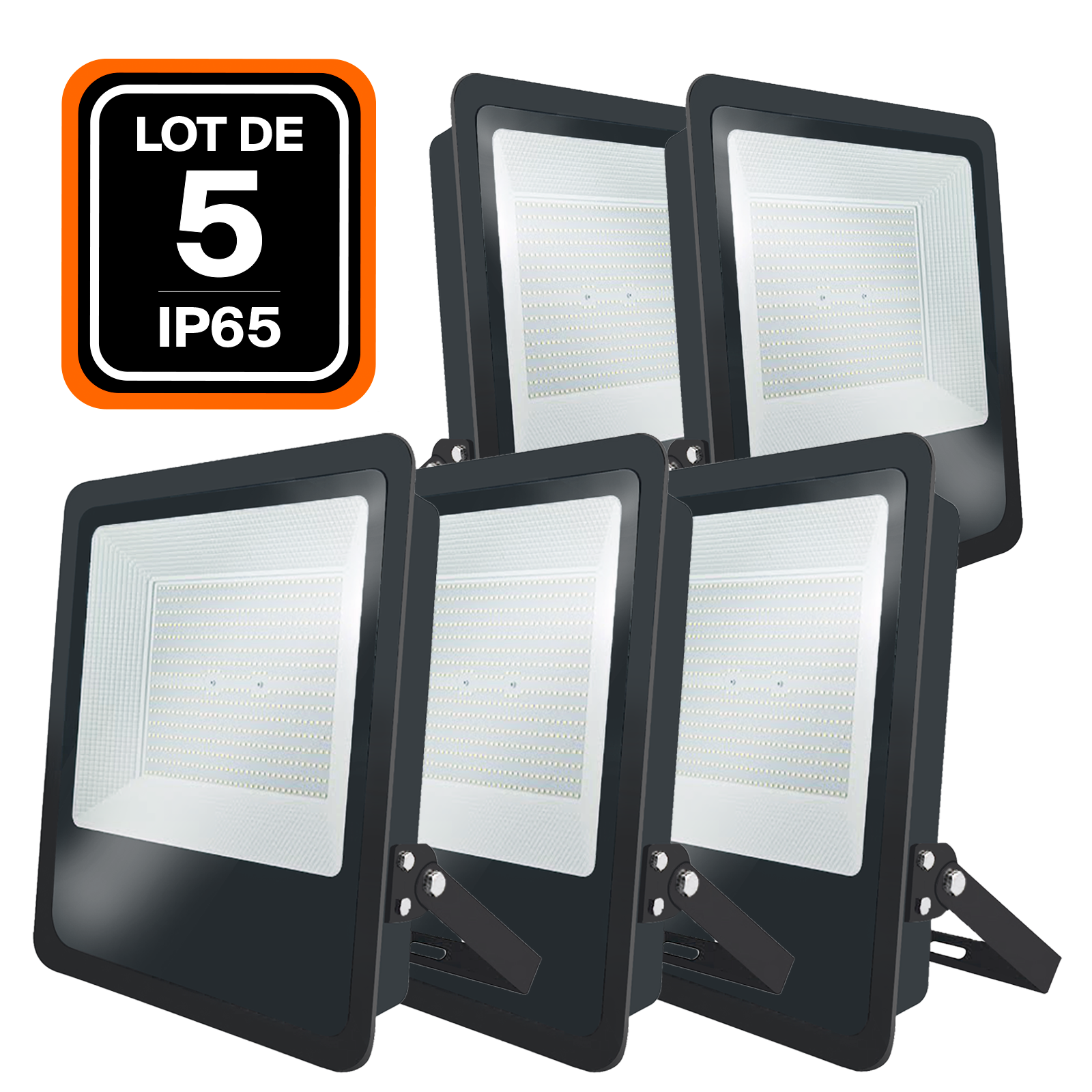 Lot de 5 Projecteurs LED Industriel MOON 300W | Leroy Merlin