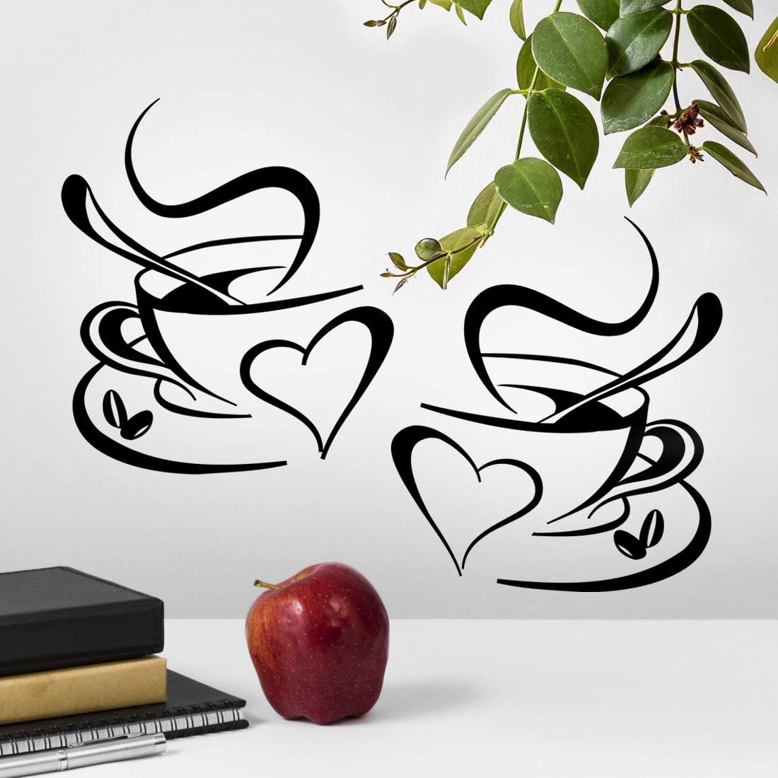 Deux stickers muraux en vinyle pour la cuisine, ornés de motifs de ...