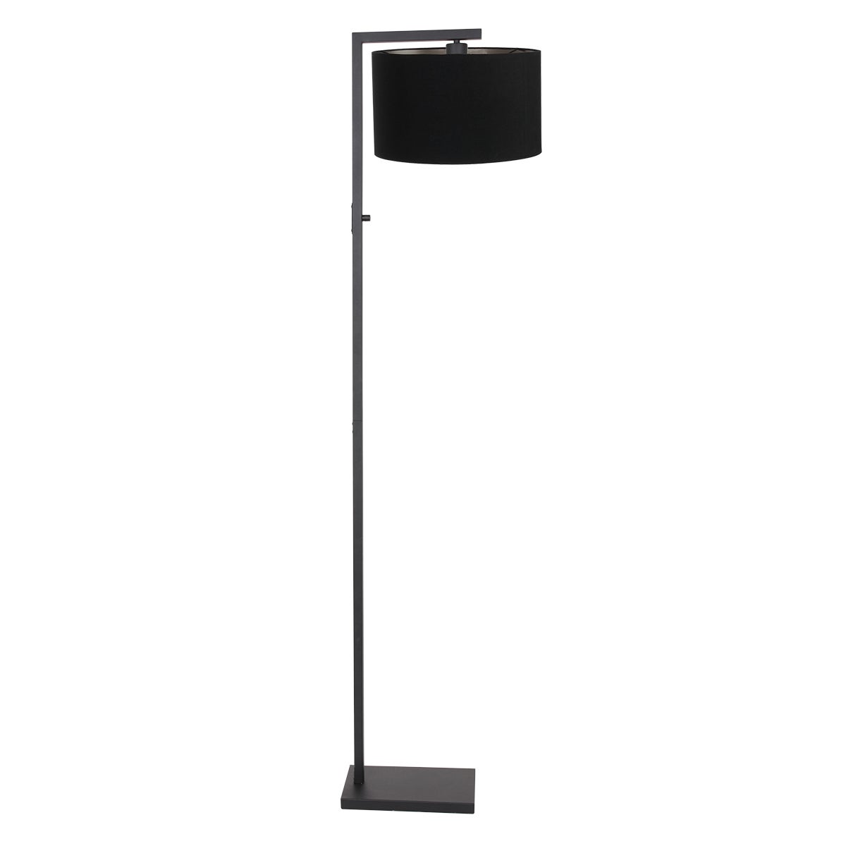 Steinhauer - lampadaire - Stang - noir - lin métal tissu - lampe d ...
