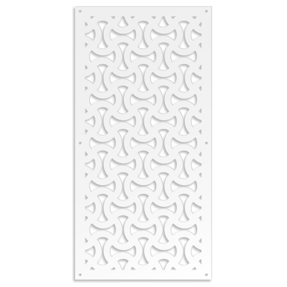 SNAKE - Panel Cuadrado de PVC Perforado - Parasol 98x198 cm BLANCO ...