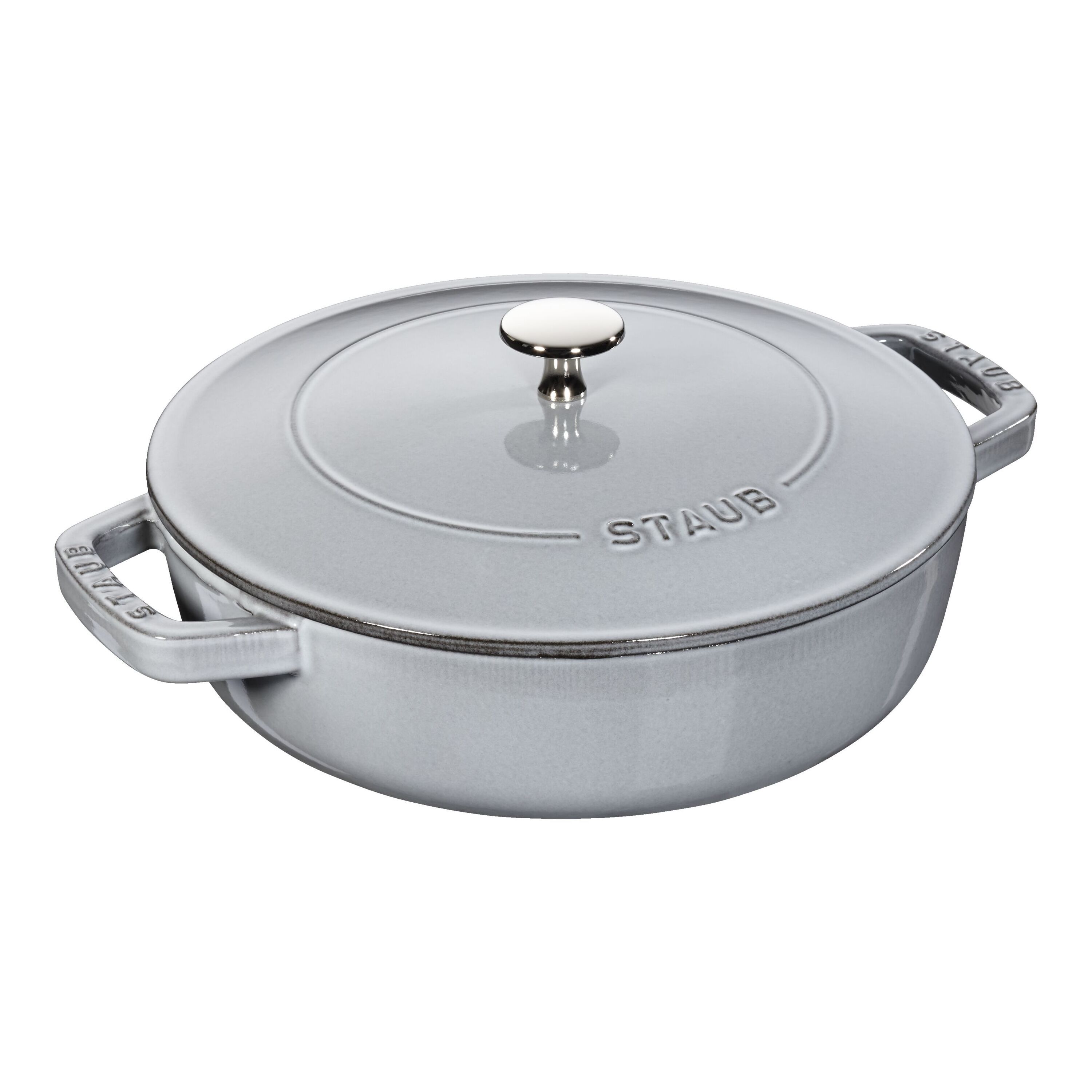 STAUB Sauteuse Chistera 24 cm Gris Graphite | Leroy Merlin