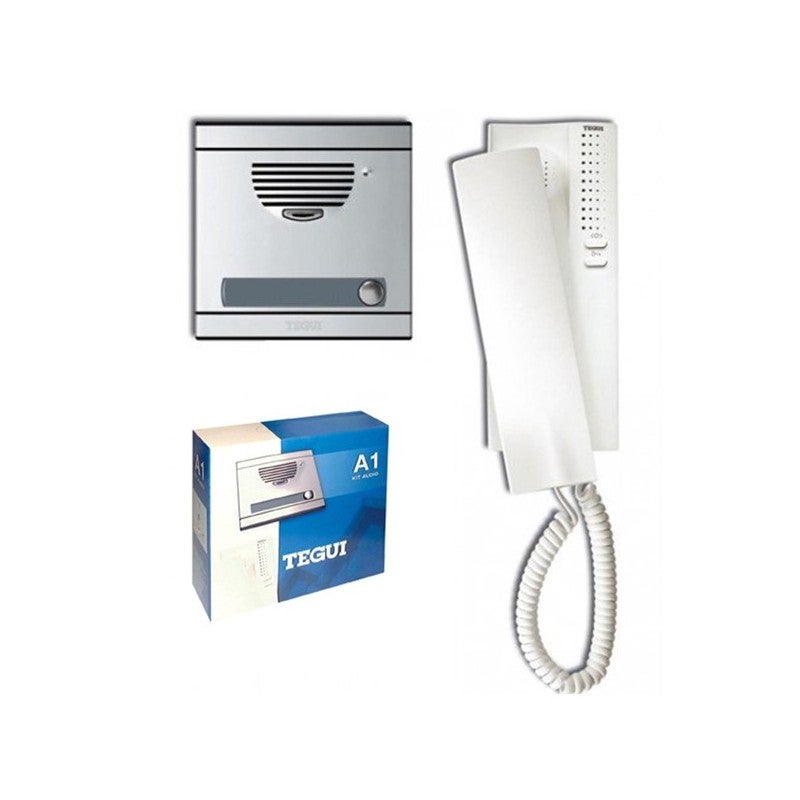 Kit Interphone 1 Logement 4 + 1 fils avec Panneau et Téléphone Serie 7 ...