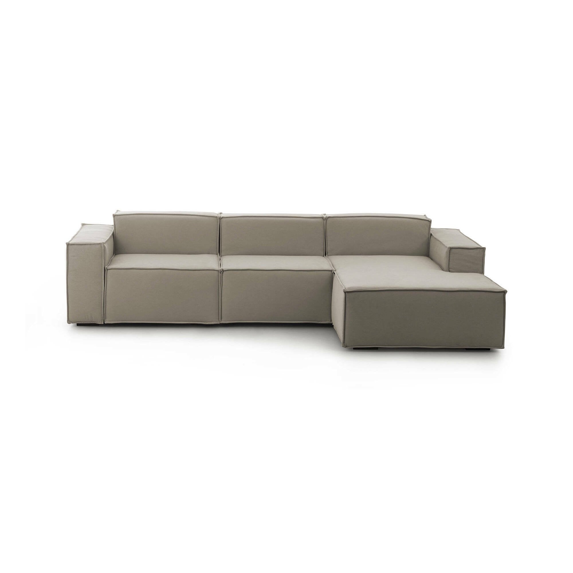 Sofá fijo con península Ananas, Sofá modular con península derecha ...