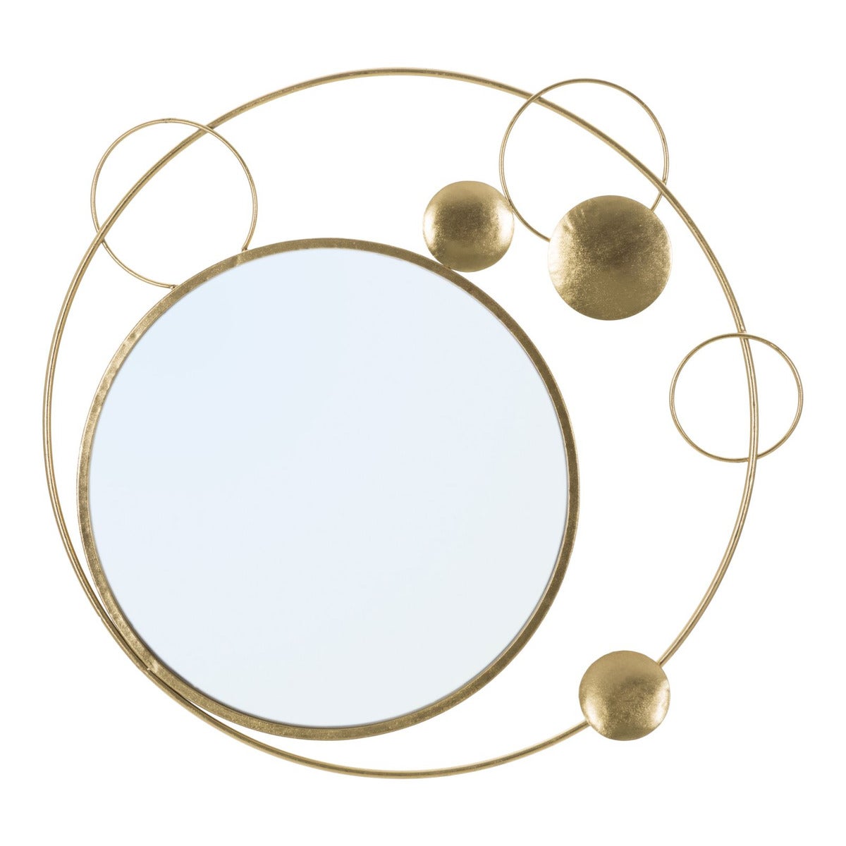 Miroir avec Cadre Lune 3,Métal,Or,Kendra Home | Leroy Merlin