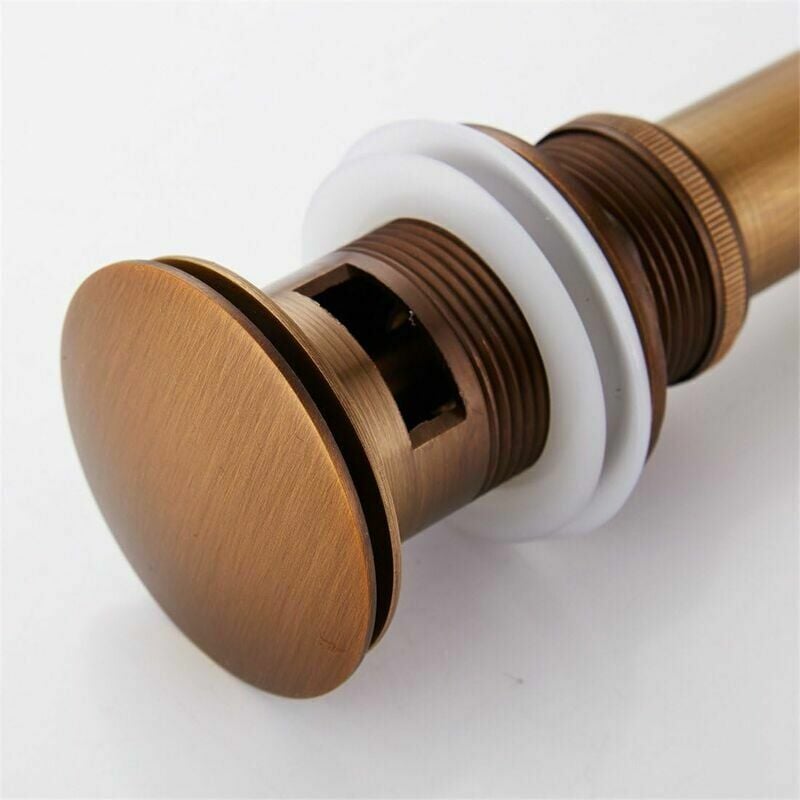 Bonde de Lavabo sans Trop-plein Chrome, Universelle Pop -up Valve Bonde ...