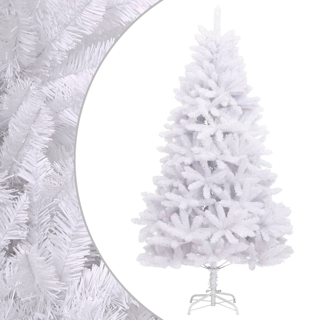Sapin de No?l artificiel à charnières avec support blanc 240 cm | Leroy Merlin
