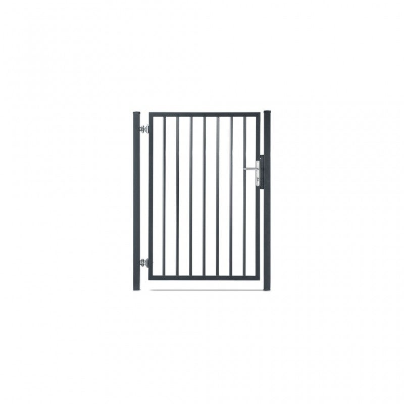 Portillon barreaudé acier galvanisé passage 1m Gris anthracite H 1m50 ...