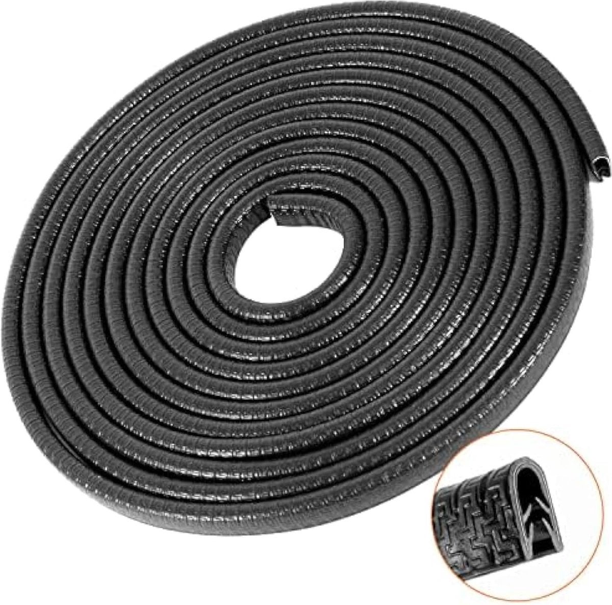 Goma para puerta - 5M - Protector de puerta - Negro - Flexible ...