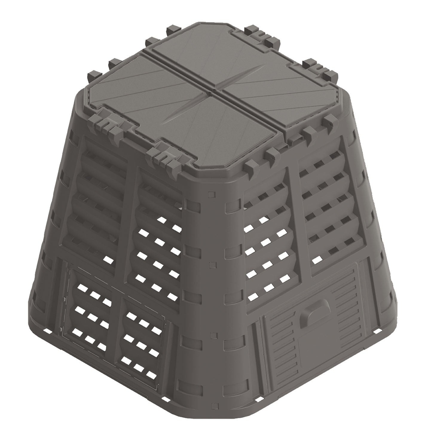 Composteur de jardin noir 420 L - Brixo Ecobox | Leroy Merlin