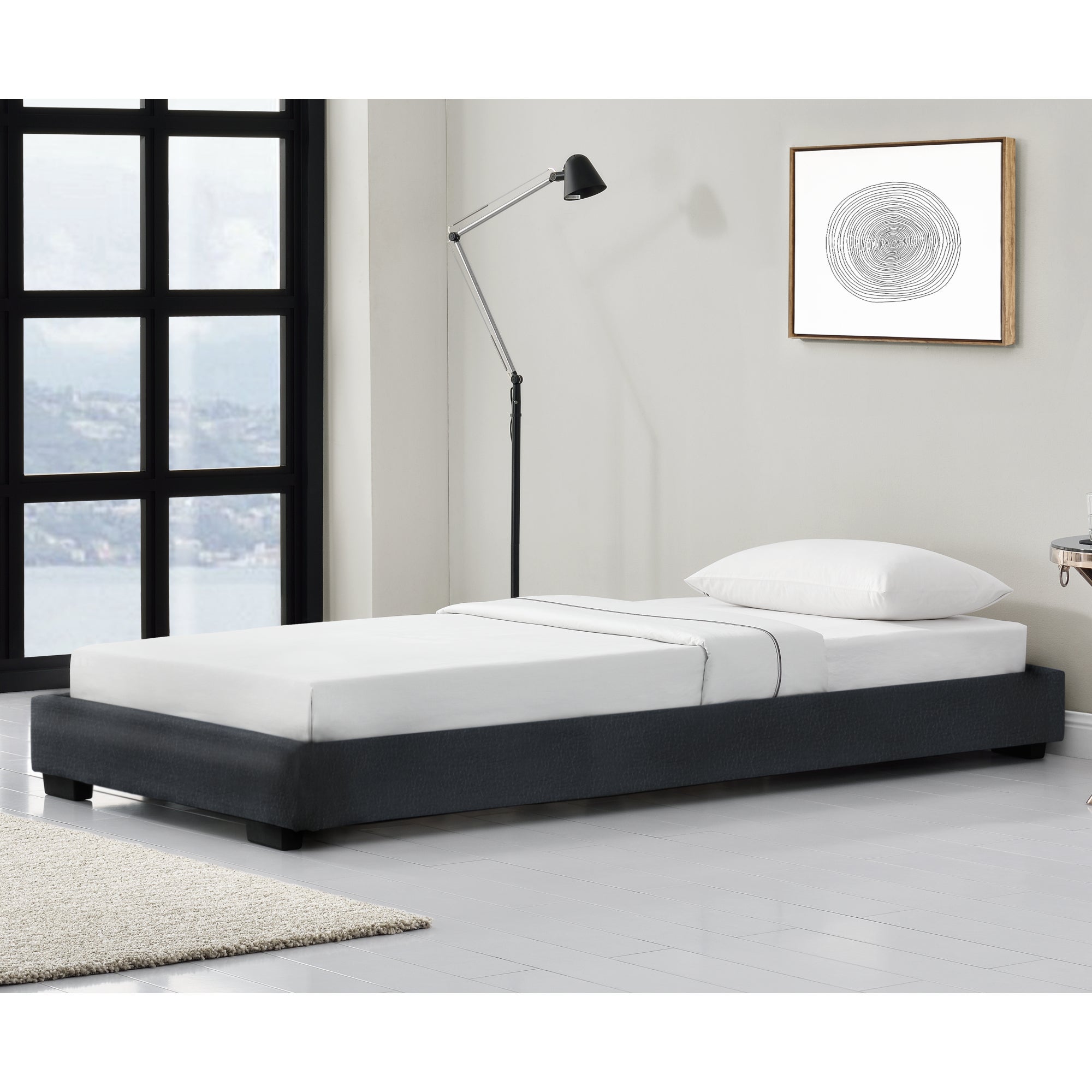 Corium® Cama individual - Tapizado en piel sintética - 90 x 200 cm ...