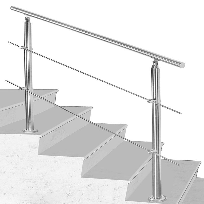 Rampe d'escalier acier inoxydable main courante balustrade Garde-corps ...
