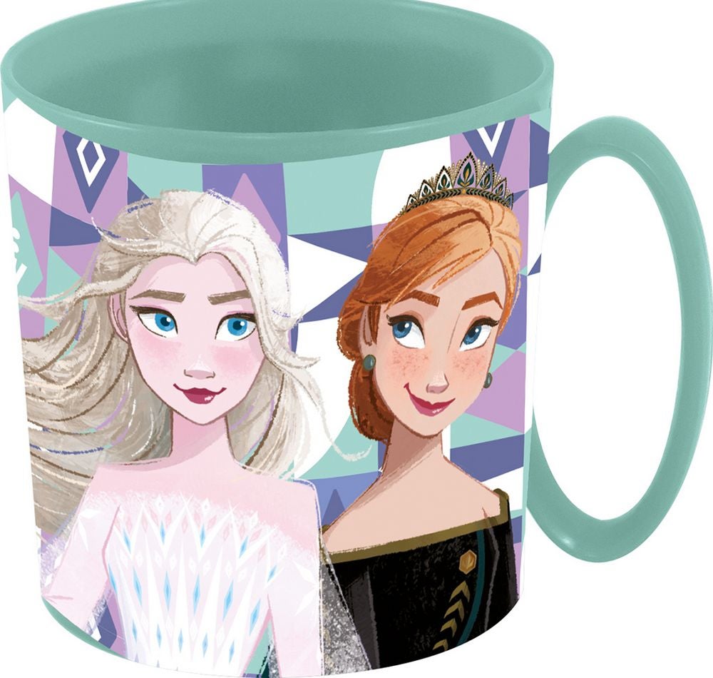 Disney Tazza azurra per bambine in plastica Frozen Elsa e Anna da 350 ...