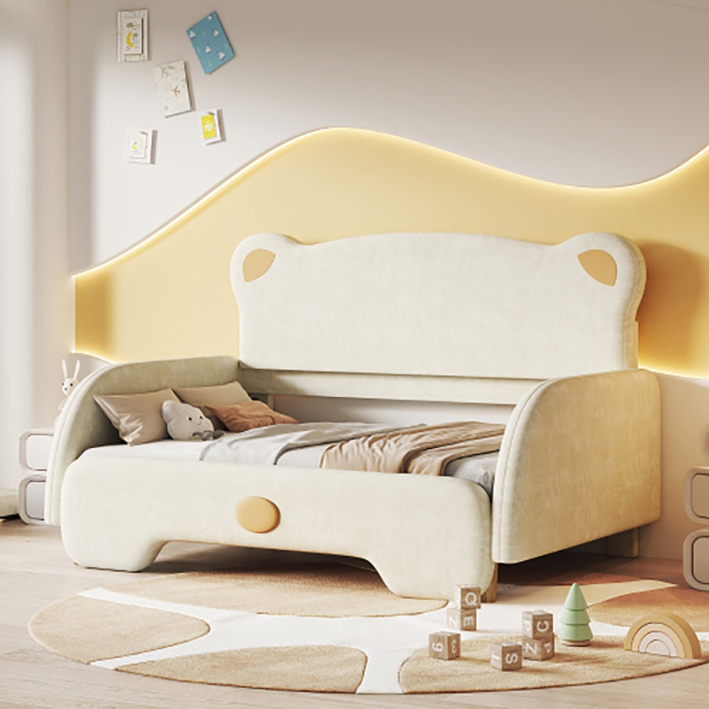 Lit cabane enfant Lit double en forme d'ours lit de repos lit gigogne ...