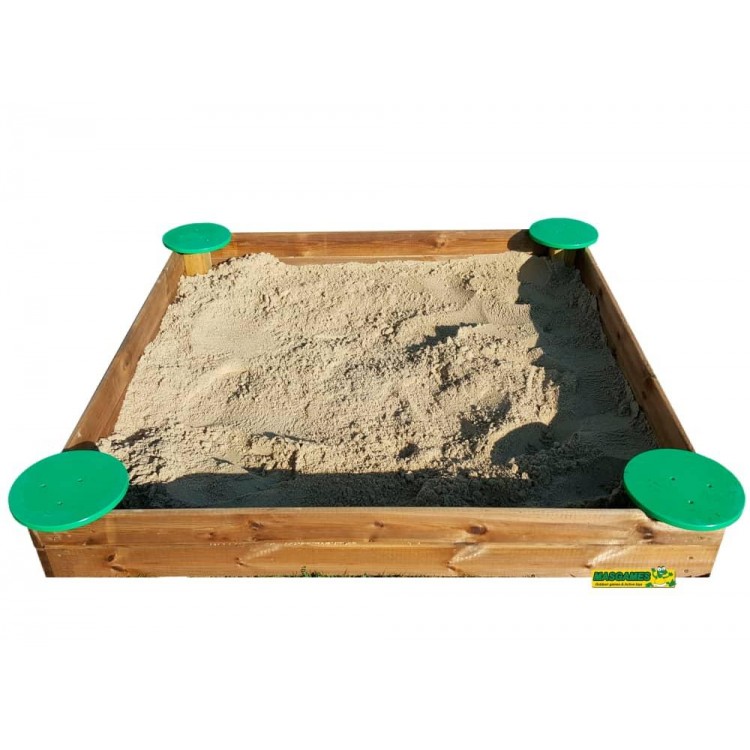 Bac à sable en bois Masgames DELUXE L Horeca | Leroy Merlin