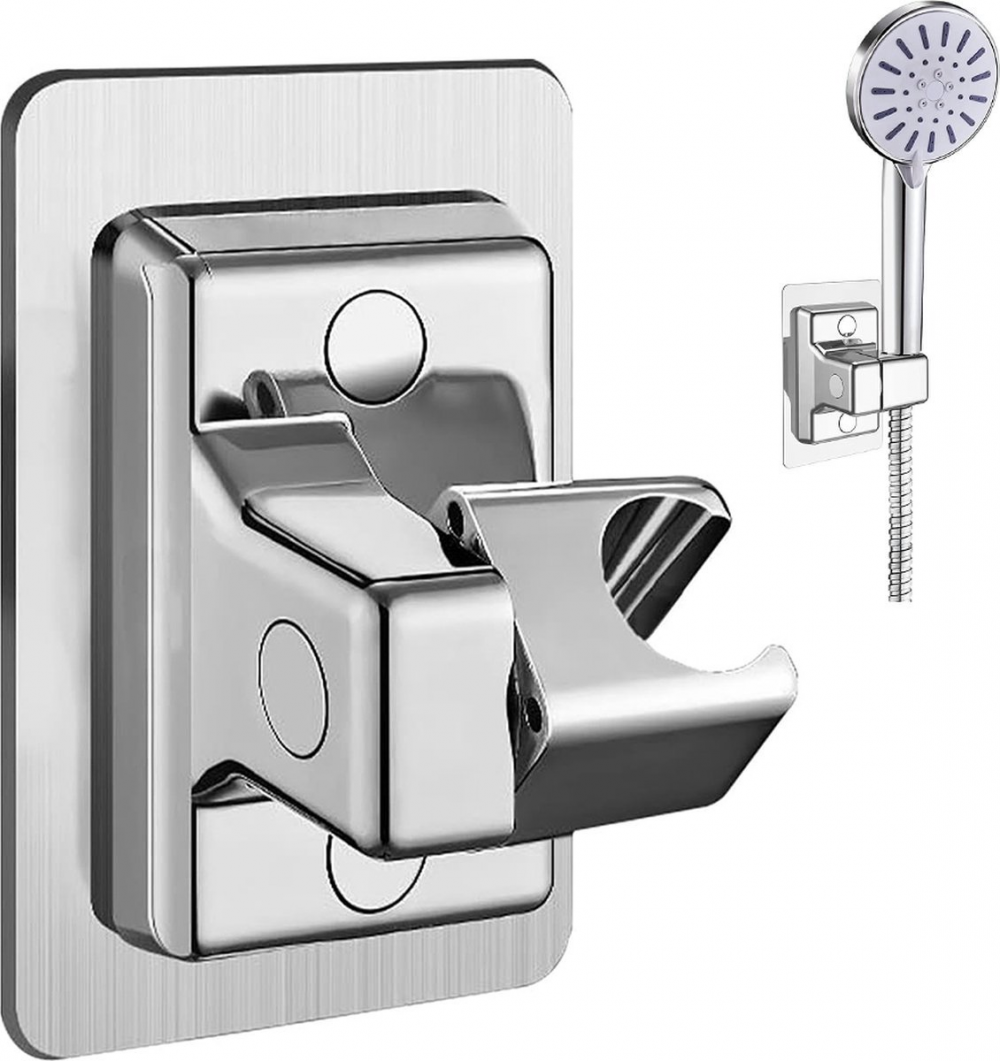 Support de douchette universel chromé - Support douchette fixation ...