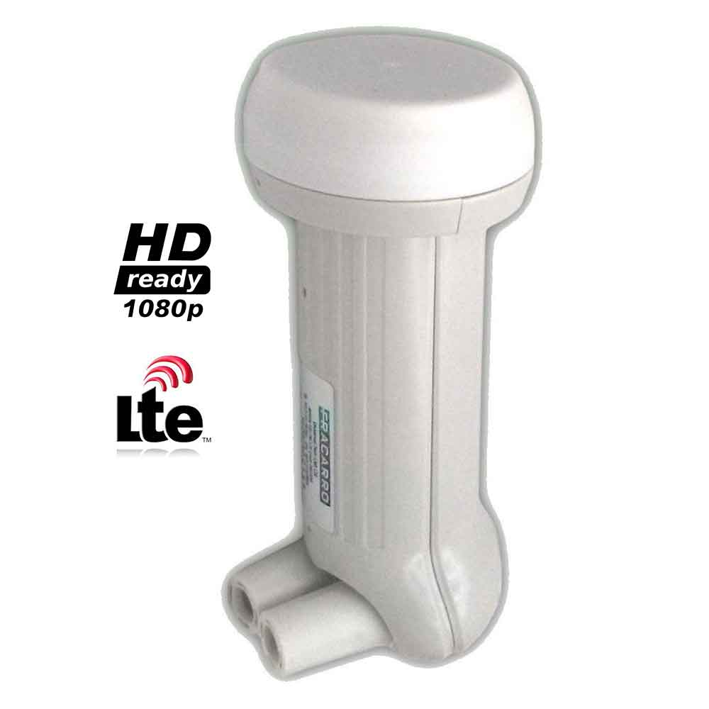 Lnb twin universel - 2 sorties universelles - lte blindée - 1800mhz-4g - fracarro ux-twlte ...