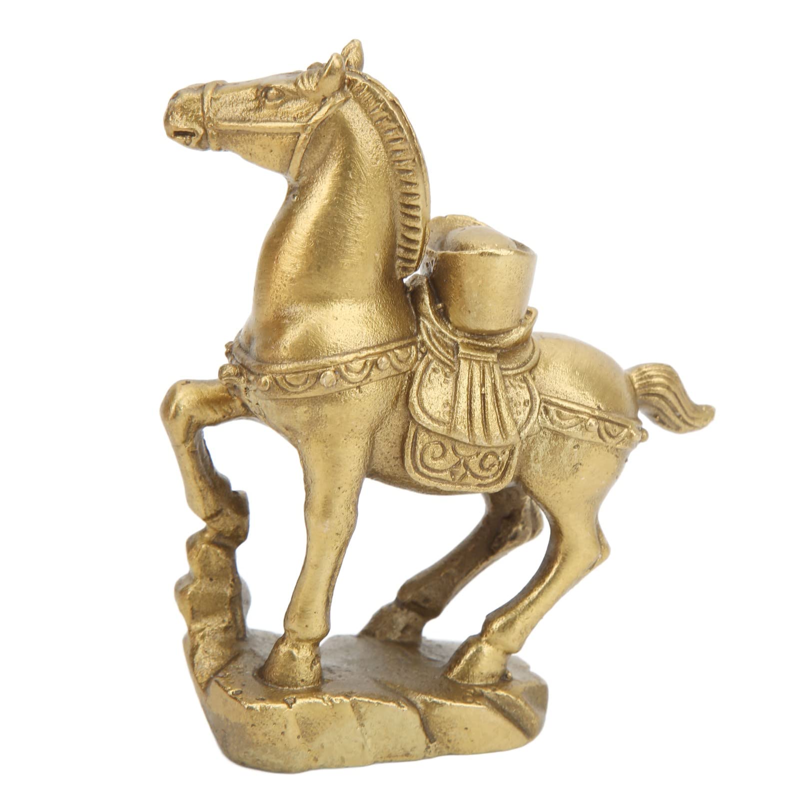 Estatua de caballo de bronce, hermosa apariencia real, escultura que ...