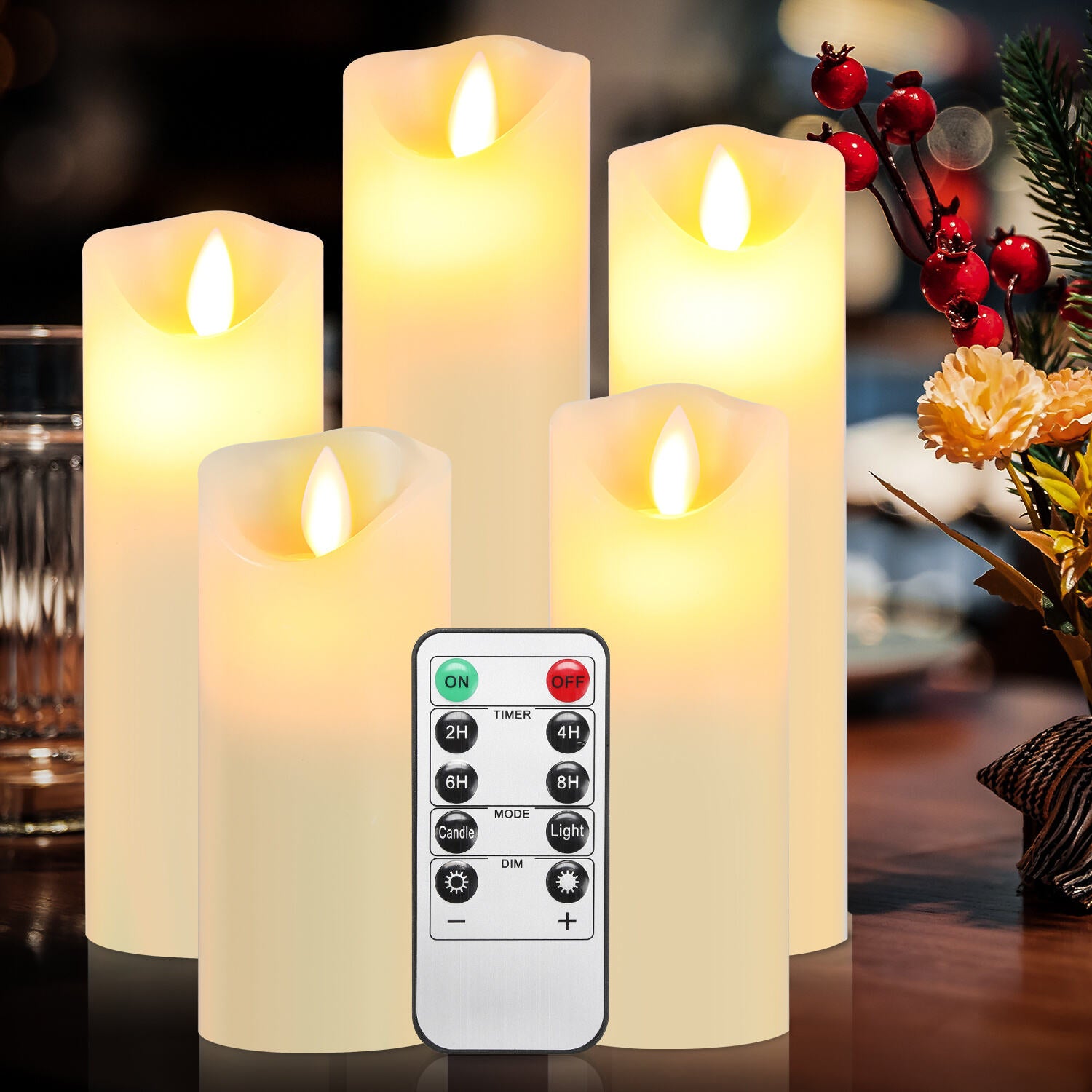 Bougie Led Flamme Vacillante Gifi