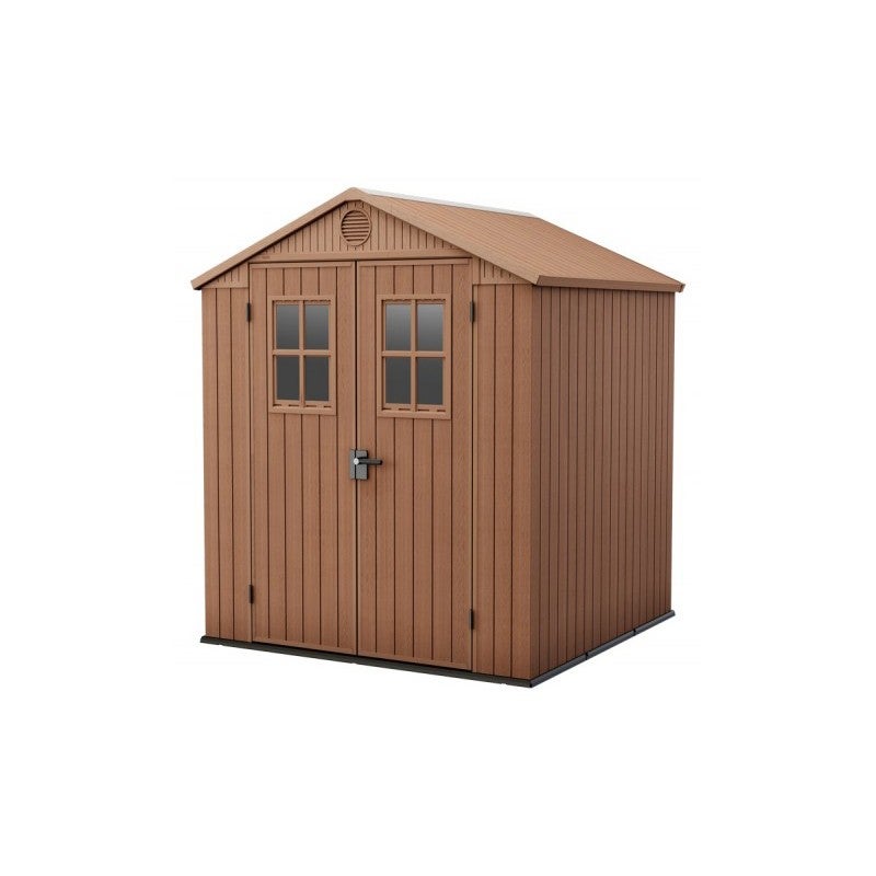 Keter Darwin 6x6 Evotech Brown Abri de jardin en résine, 190x183x221h ...